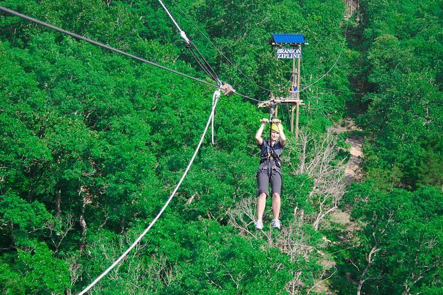 The Eureka Springs Zip Line is Fun for Everyone
